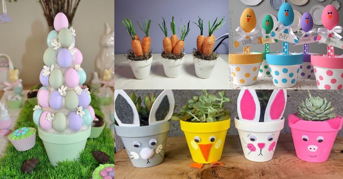 15+ Idées De Décoration Pour Pâques Avec Des Vases