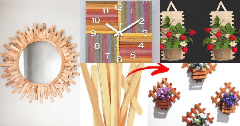 Idées De Décoration Murale Avec Des Bâtons De Glace - Transformez Vos ...