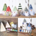 Gnomes De Noël Avec Des Triangles En Bois : Créations Festives Et ...