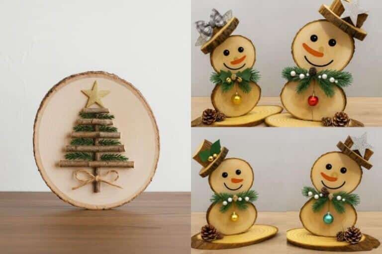 Déco Noël DIY: Rondins De Bois Originaux